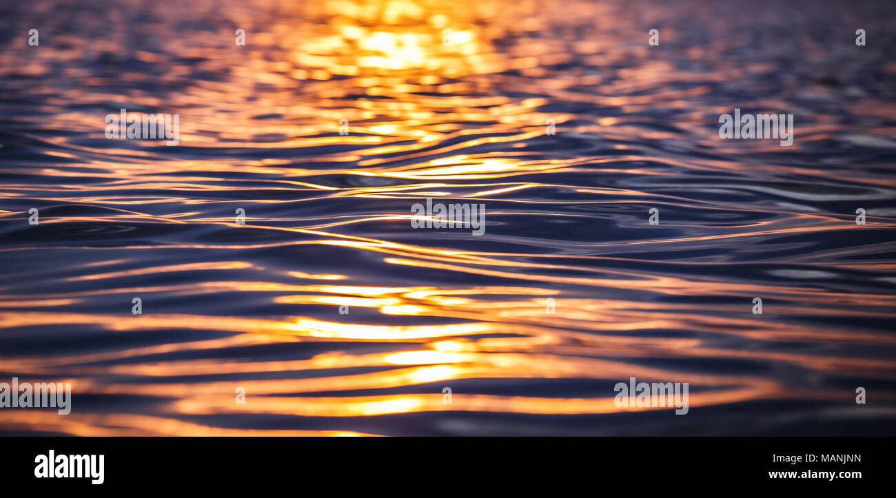 Sea surface with ripples and waves Stock Photo - Alamy