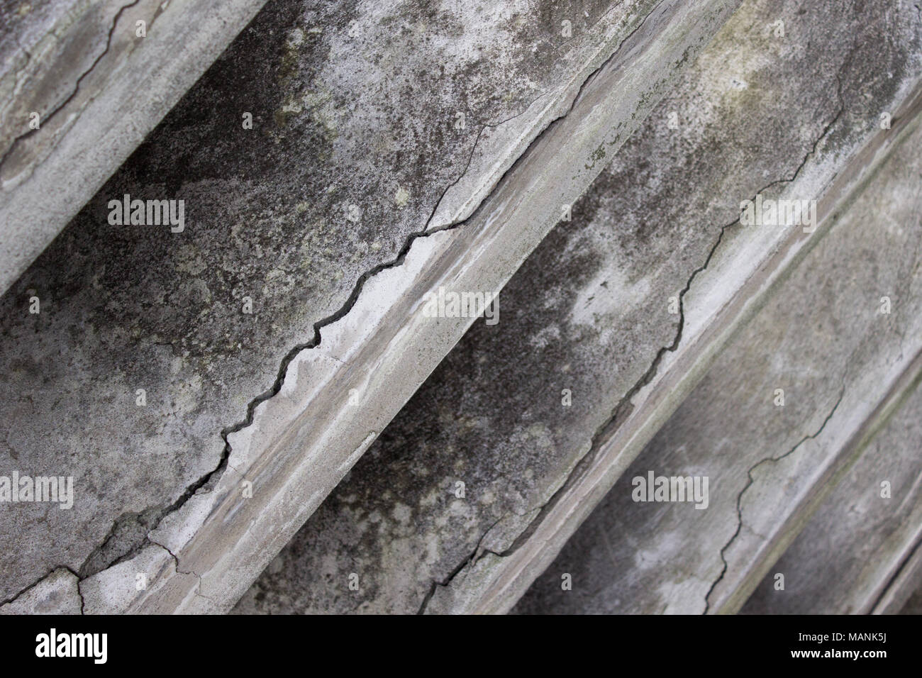 Concrete grey wall with cracks closeup Stock Photo - Alamy