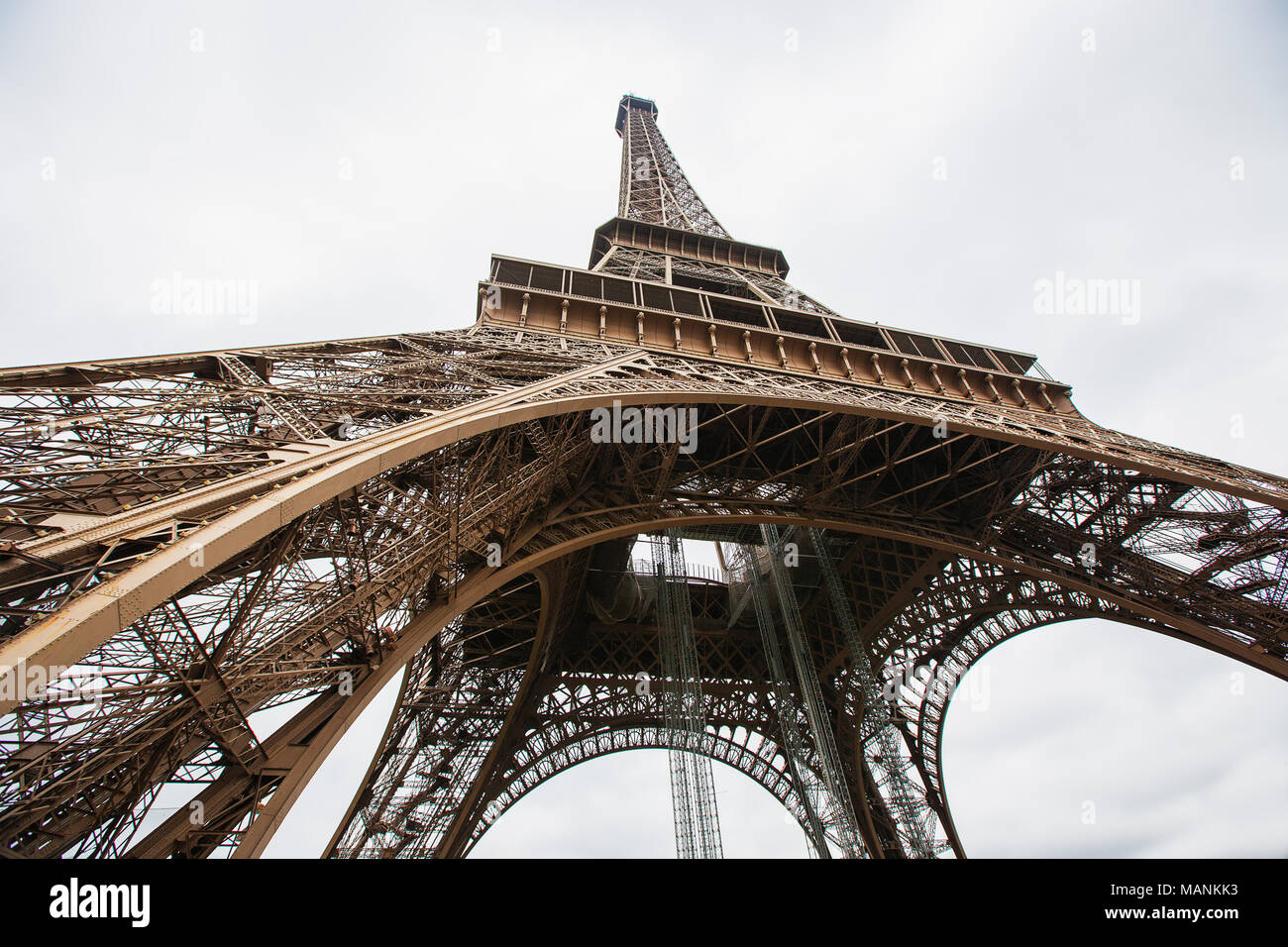 Eiffel tower, perspective view. Paris, France Stock Photo - Alamy