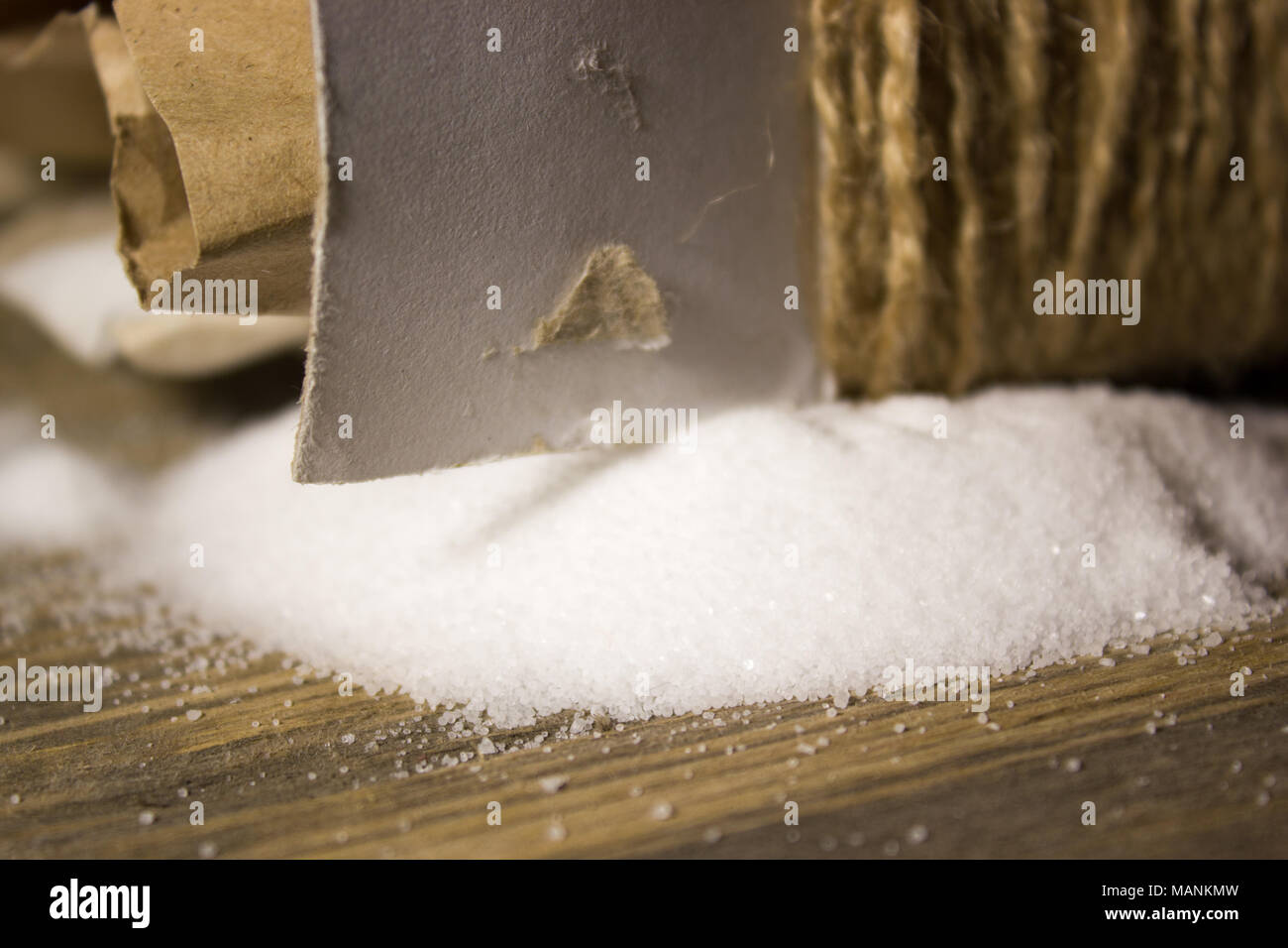 Salt spill on kitchen hi-res stock photography and images - Alamy