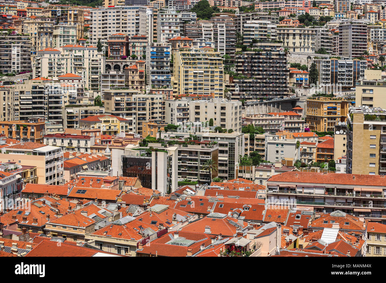 Urban landscape of Monte Carlo in Monaco, french riviera Stock Photo ...