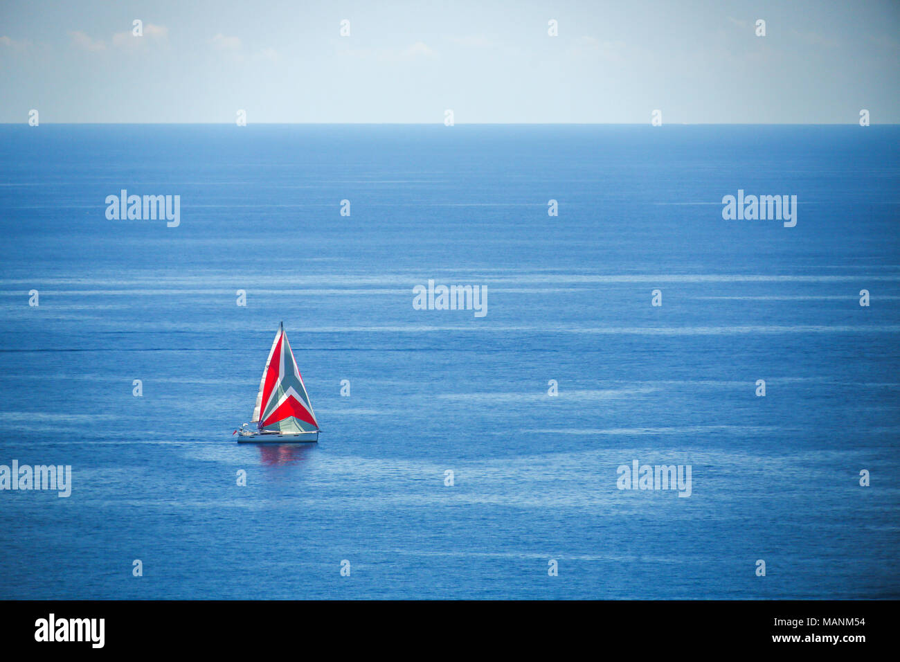 Luxury yacht sailing in Mediterranean Sea near French Riviera, Monaco ...