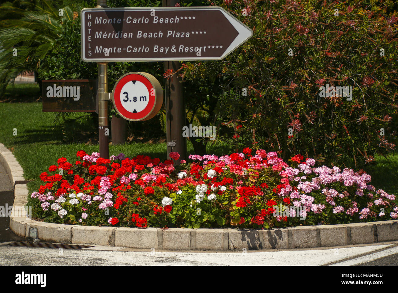 Monaco Road Sign High Resolution Stock Photography and Images - Alamy