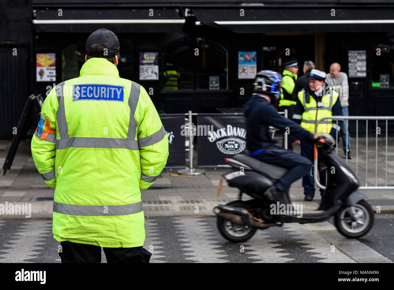Security staff outside hi-res stock photography and images - Alamy