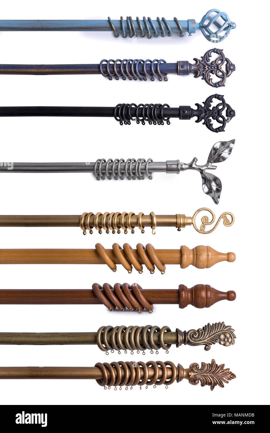 Modern curtain rail Cut Out Stock Images & Pictures - Alamy