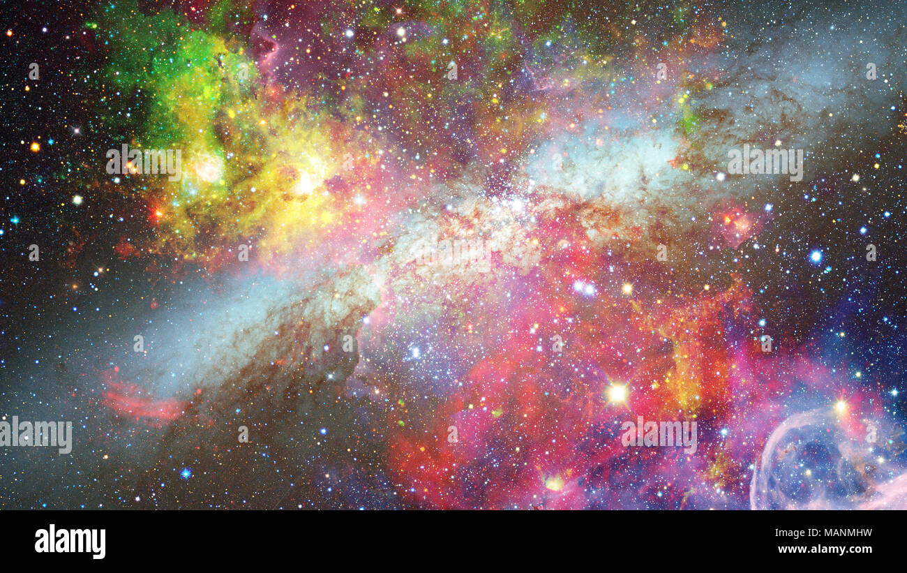 Colorful nebulas and stars in space. Elements of this image furnished ...