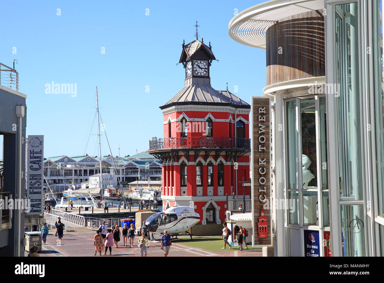 Clock Tower On The V A Waterfront In Cape Town South Africa Stock clock-tower-on-the-v-a-waterfront-in-cape-town-south-africa-stock