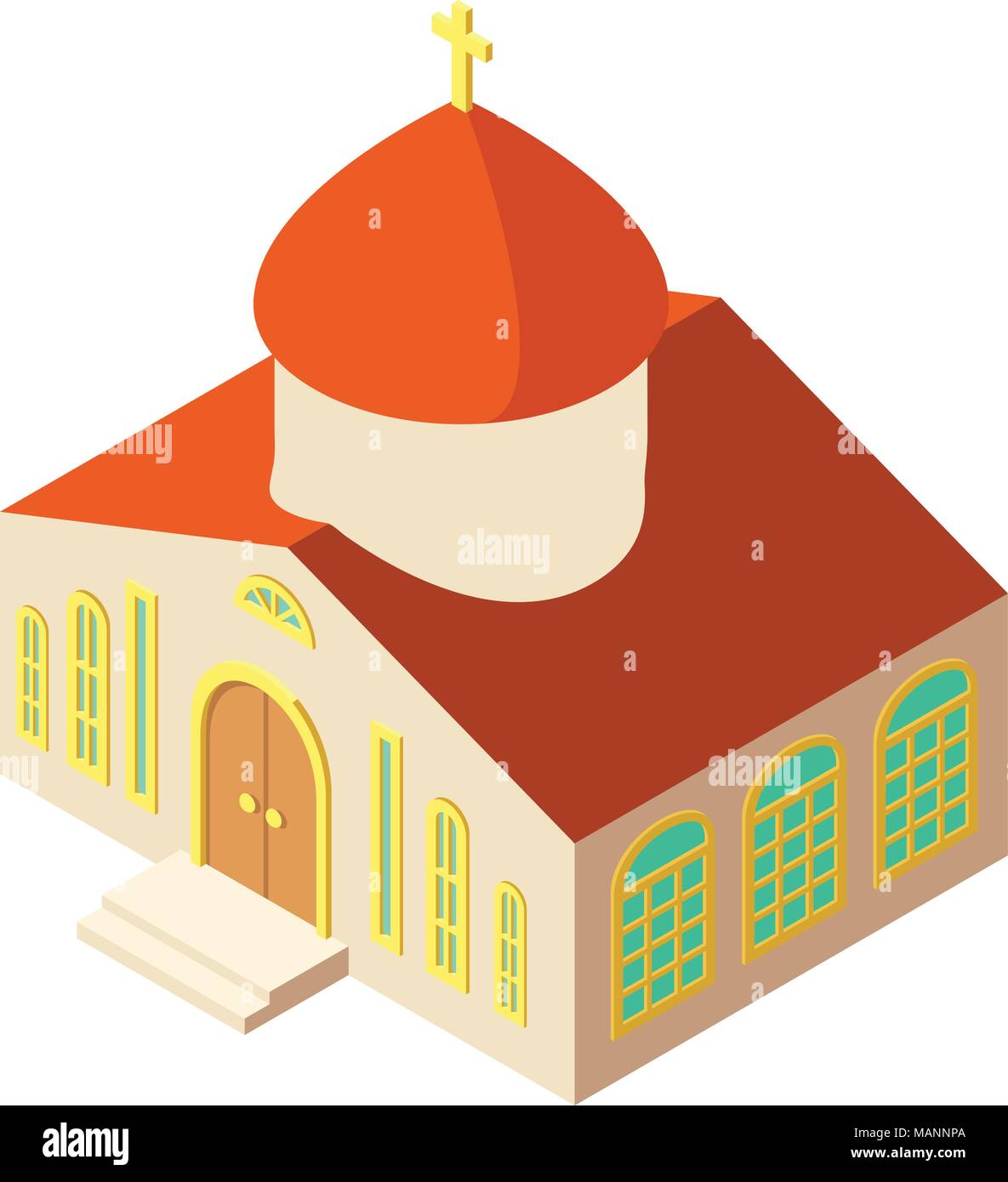 Orthodox church icon, isometric style Stock Vector Image & Art - Alamy