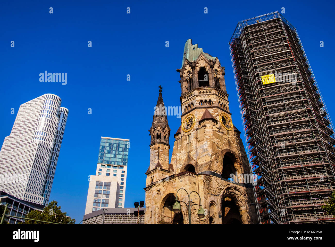 Berlin Modern and traditional buildings.Upper West Skyscraper ...