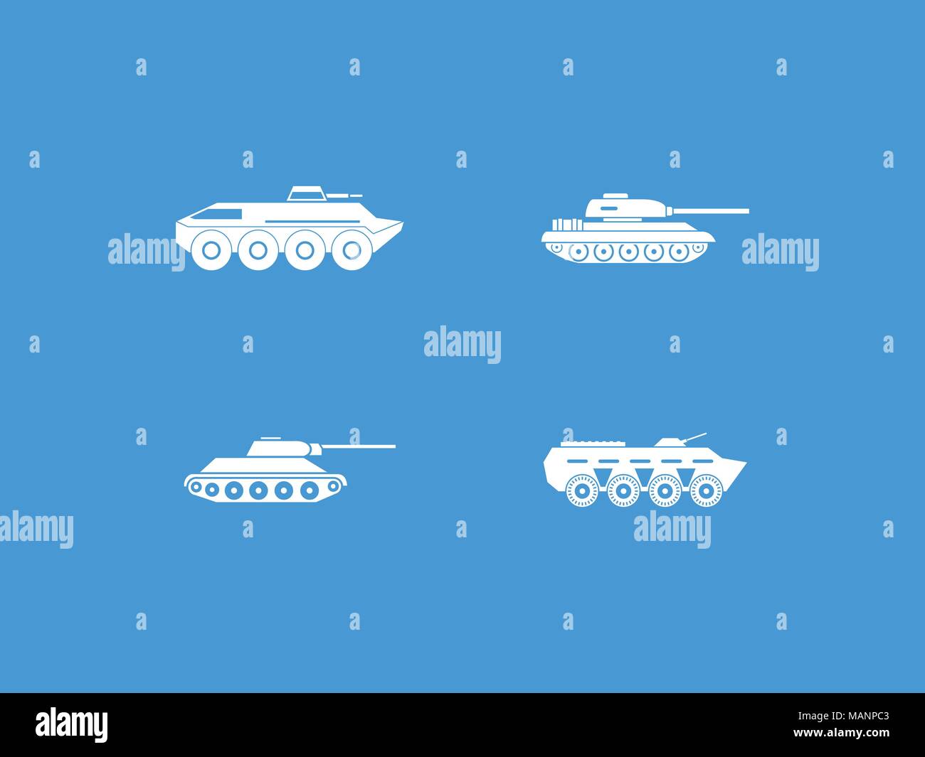 Tank icon blue set vector Stock Vector Image & Art - Alamy