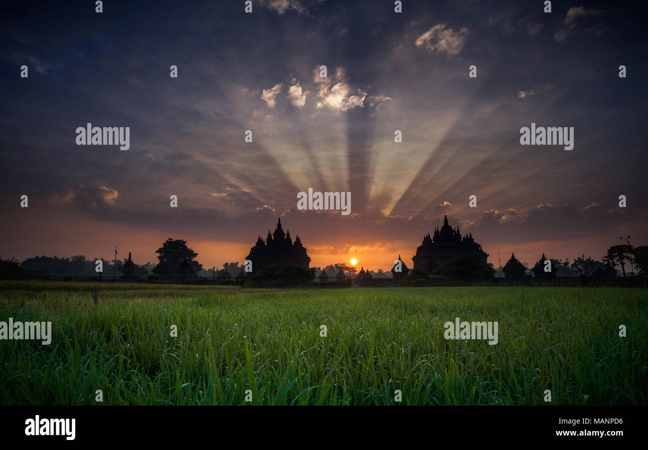 sunrise in java Stock Photo - Alamy
