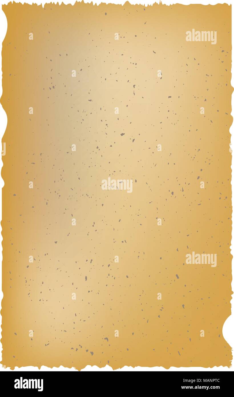 Old parchment isolated on white background. vector illustration Stock ...