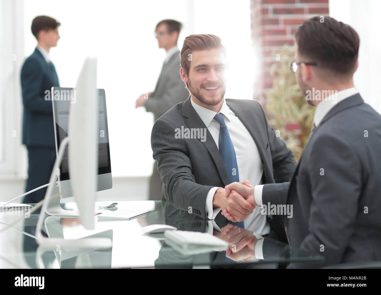 Introduce new member of the working team Stock Photo - Alamy