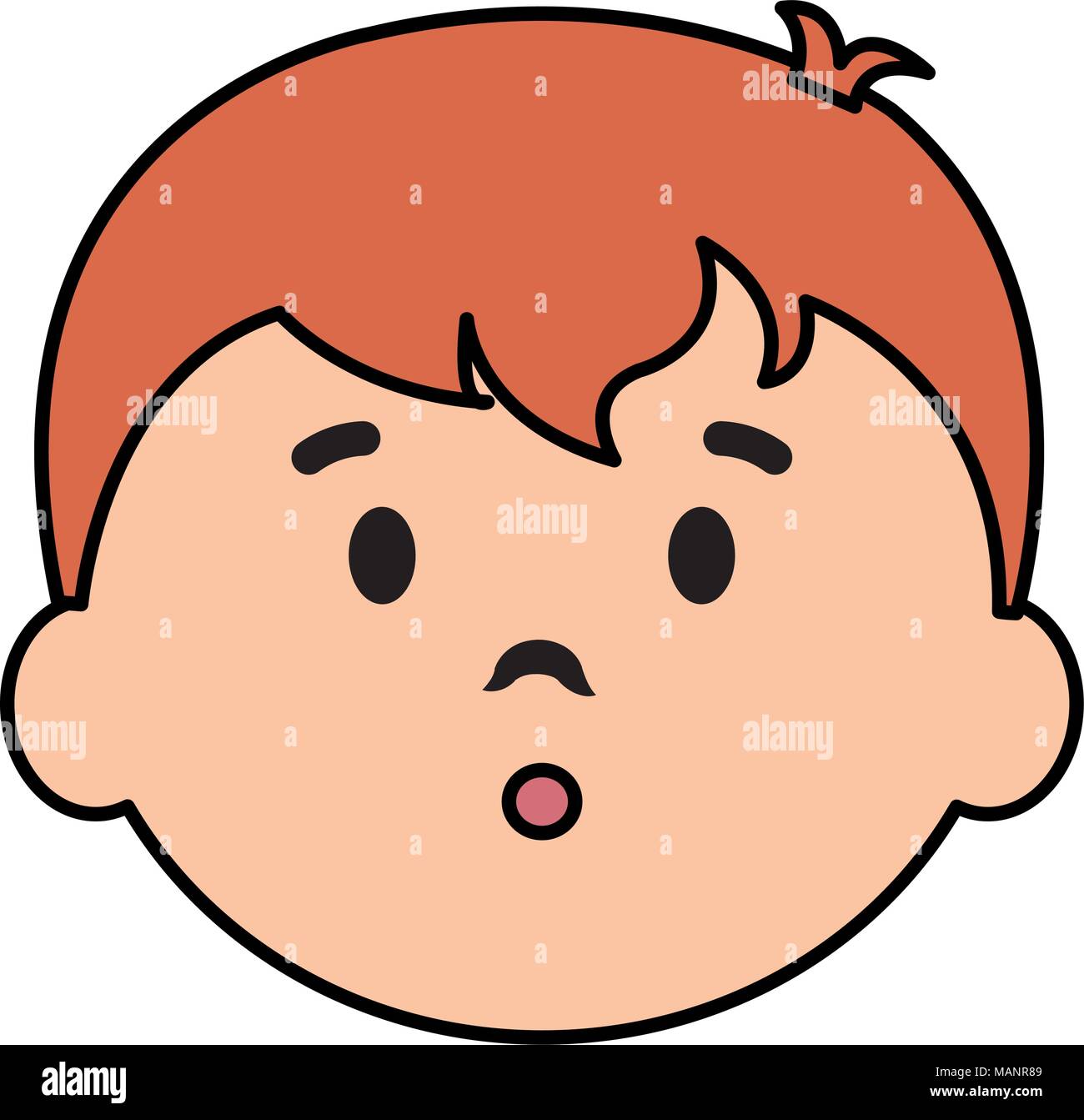 happy little boy head character Stock Vector Image & Art - Alamy
