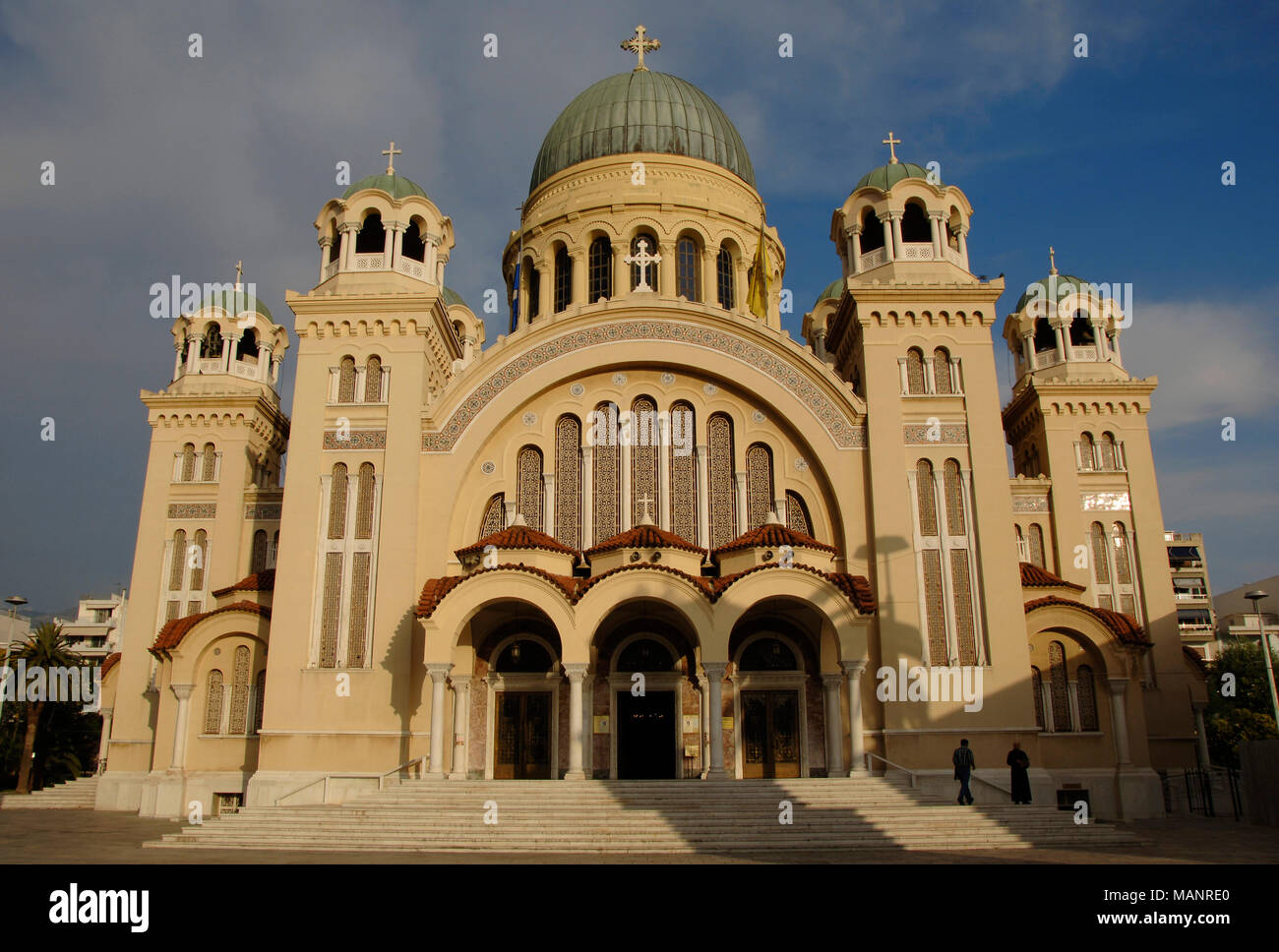 Patras, Greece. St Andrew's Cathedral. Greek Ortodox basilica. Neo ...