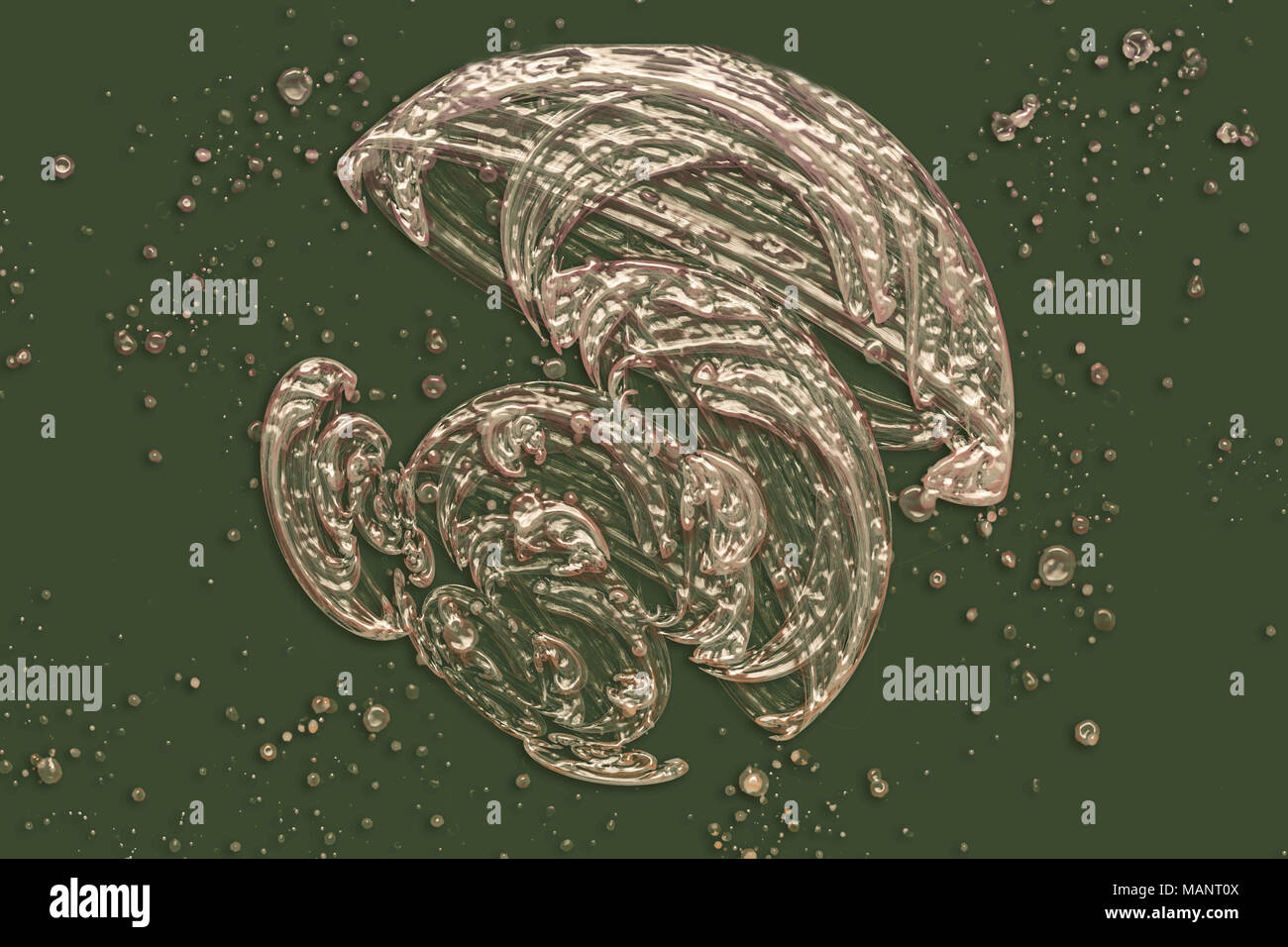 Illustration of a beautiful colored drawing of fractal structures Stock ...