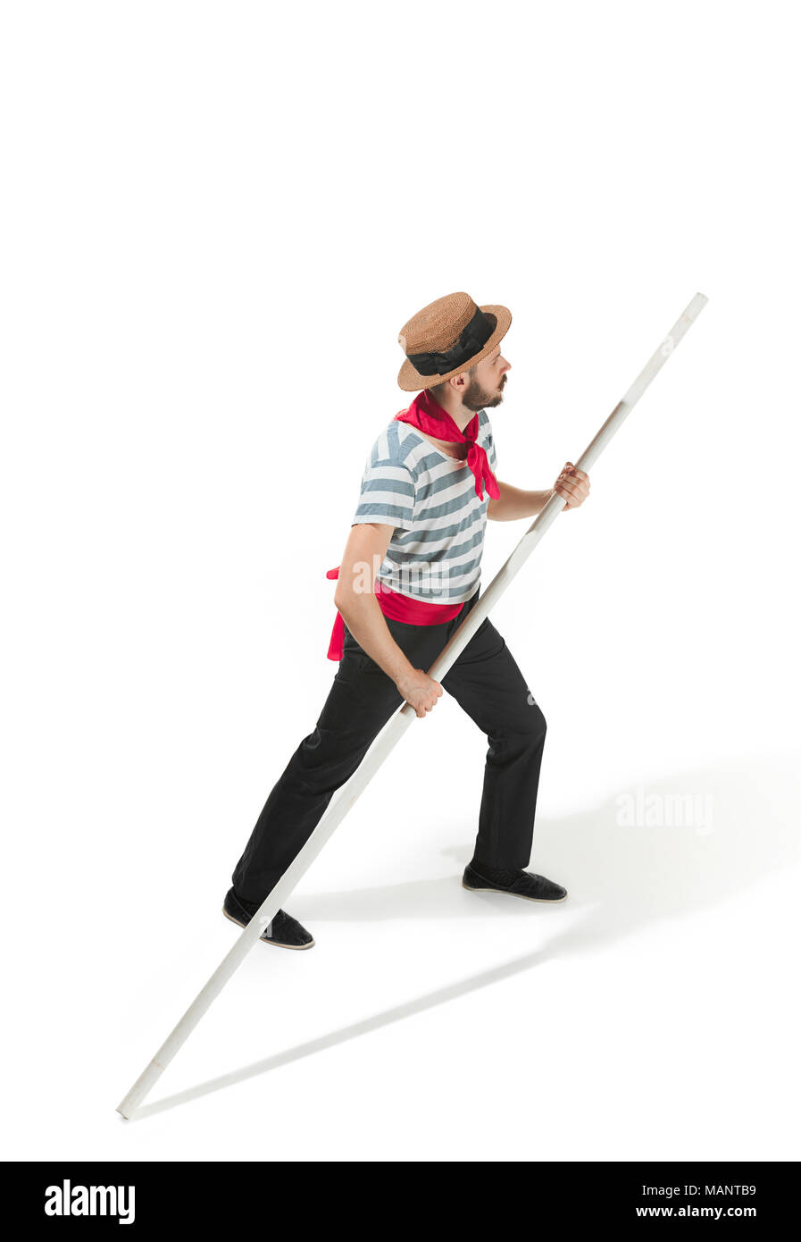 Smiling venice gondolier Cut Out Stock Images & Pictures - Alamy