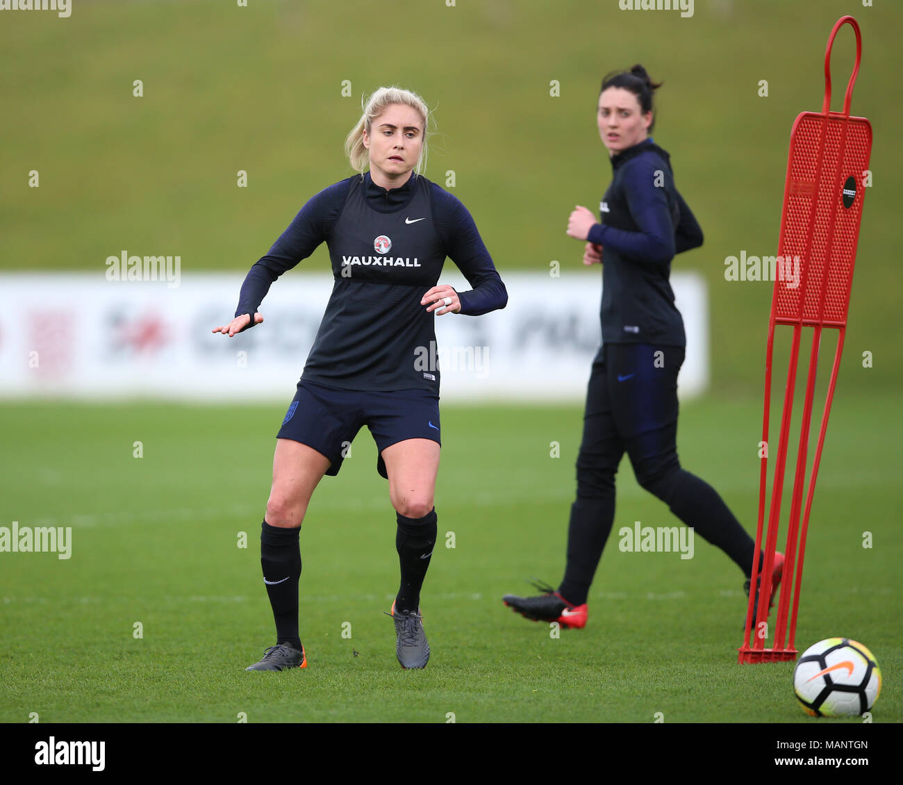 England Women's Stephanie Houghton during the training session at St ...