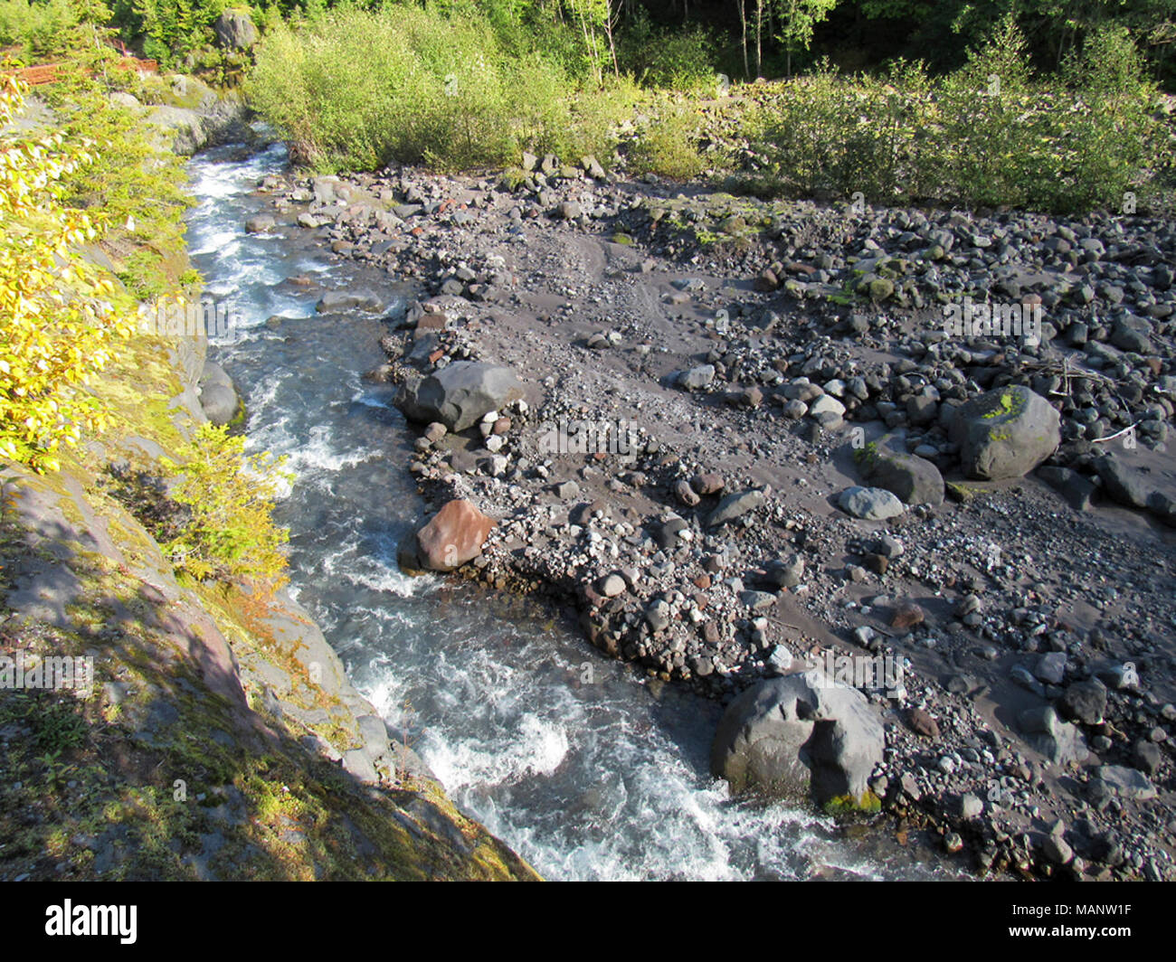 Lava Canyon Trail in Washington Stock Photo - Alamy