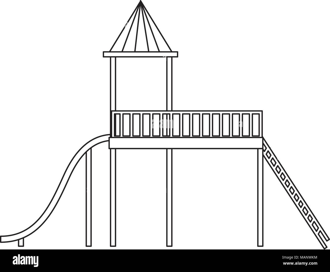 slide playground game for children Stock Vector Image & Art - Alamy