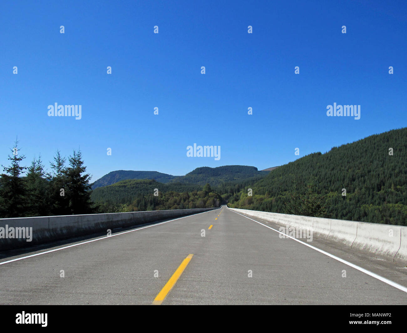 Hoffstadt Bridge at Mt St Helens NM in WA Stock Photo - Alamy