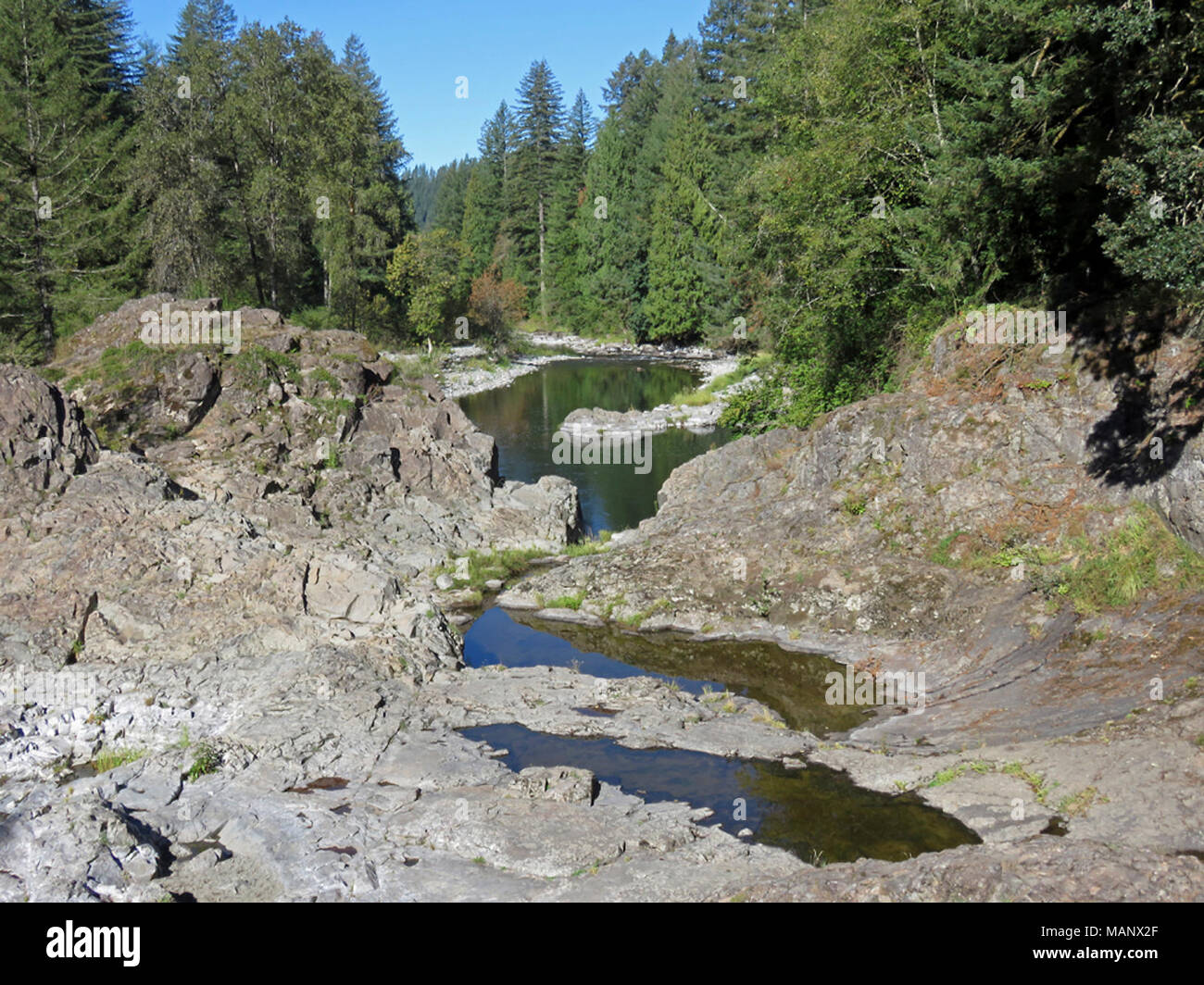 Lucia Falls Park at Lewis River in WA Stock Photo - Alamy