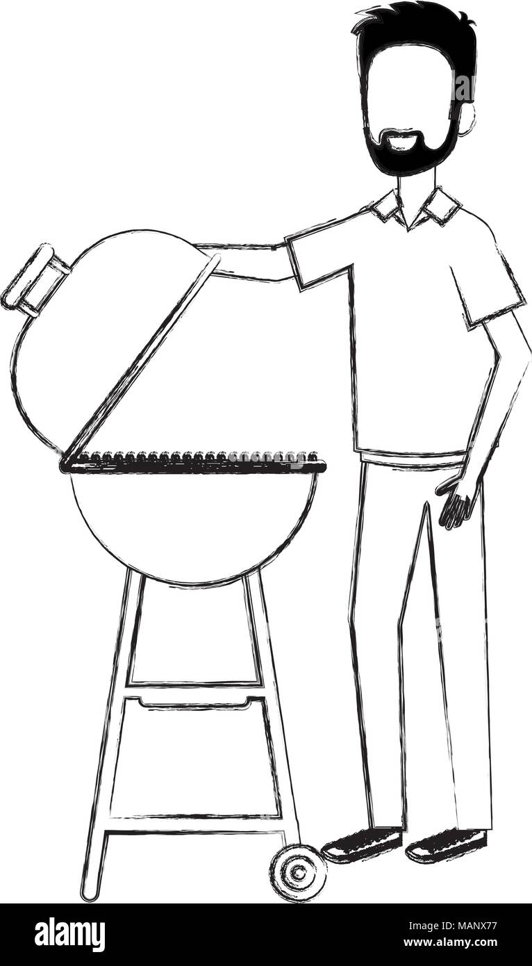 Human grill Black and White Stock Photos & Images - Alamy