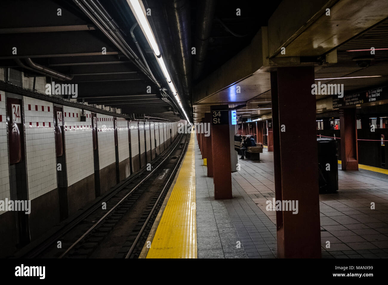 Platform on the NYC Subway is one of the oldest and most extensive ...