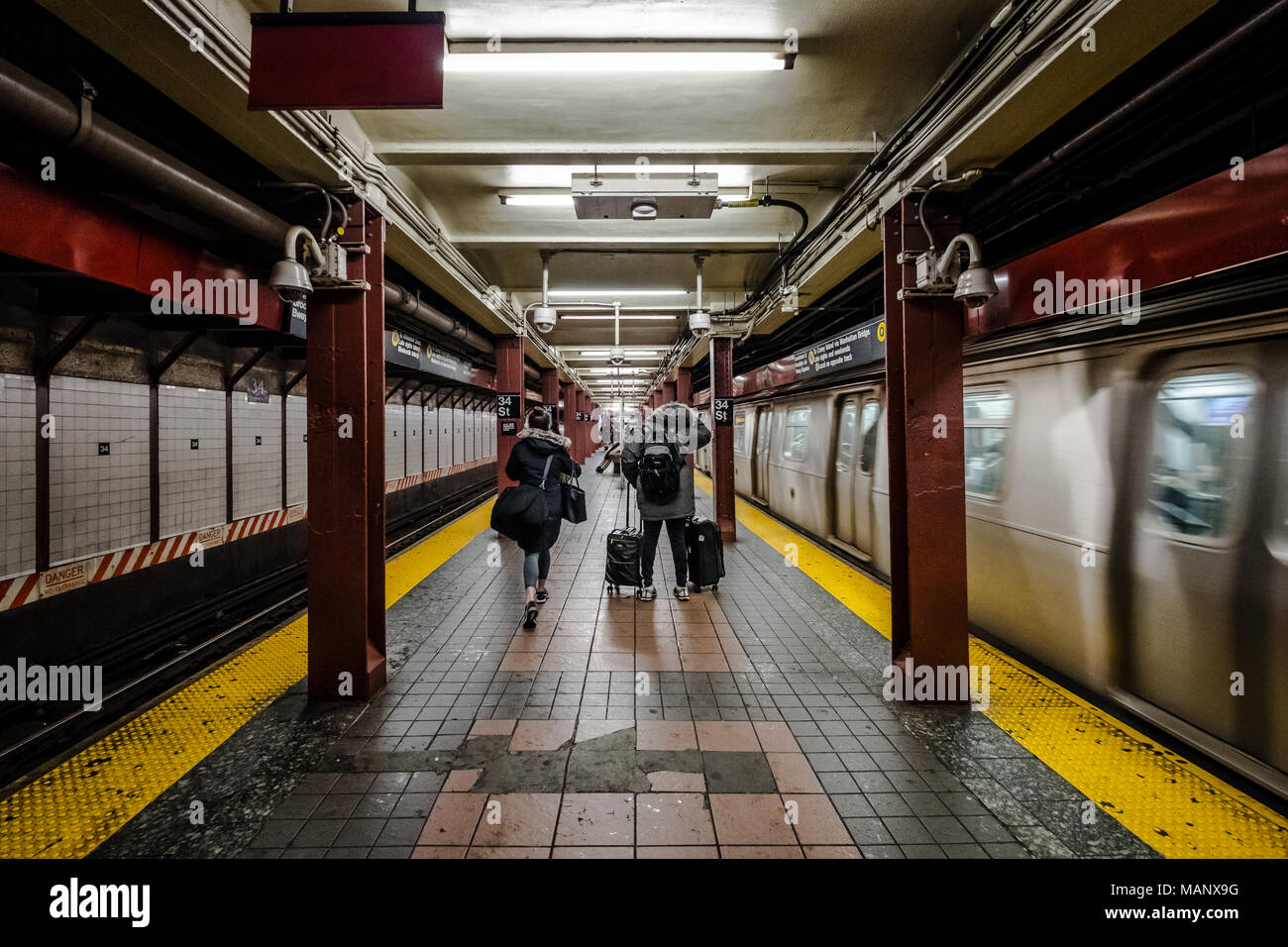 Platform on the NYC Subway is one of the oldest and most extensive ...
