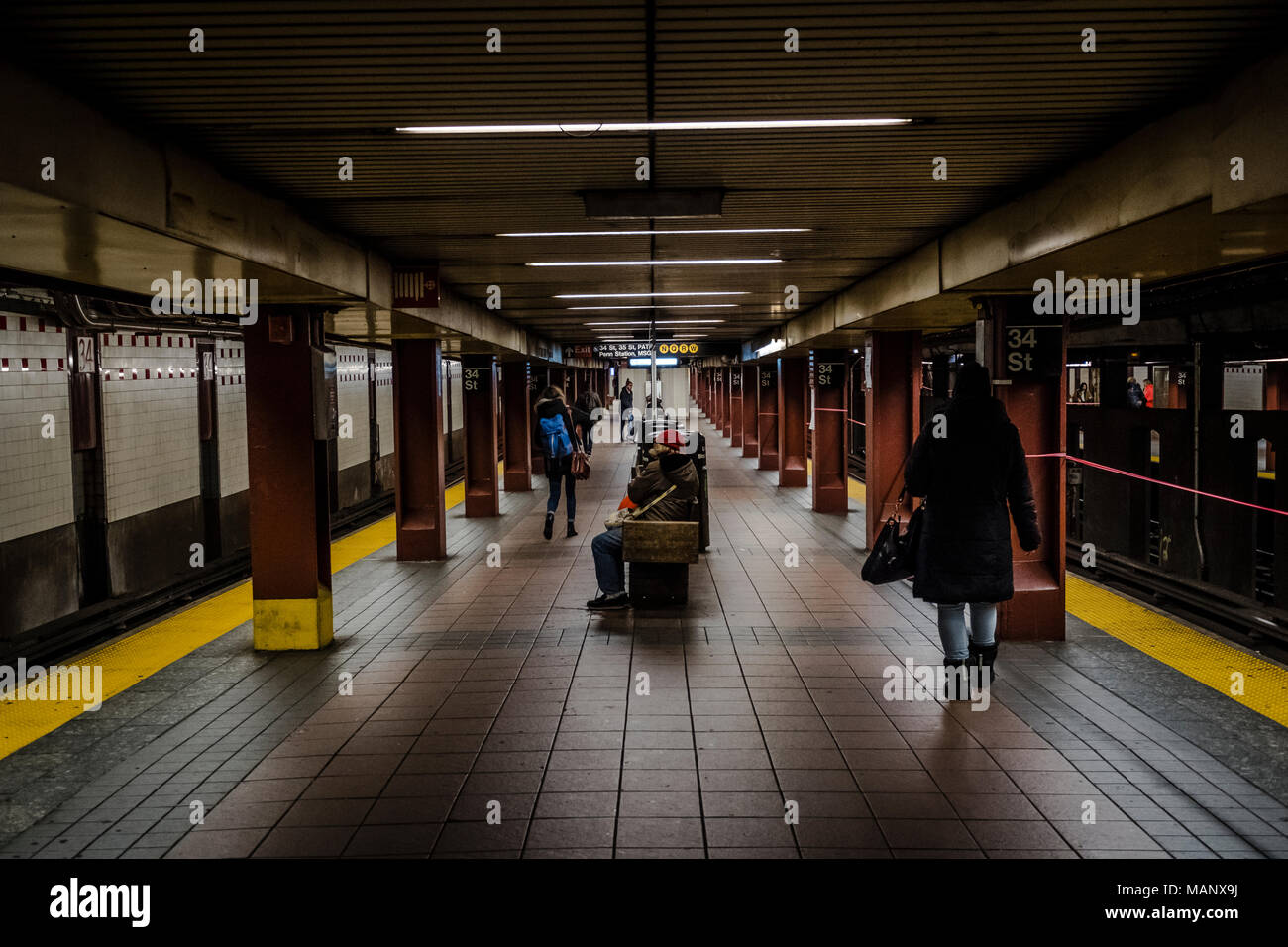 Platform on the NYC Subway is one of the oldest and most extensive ...