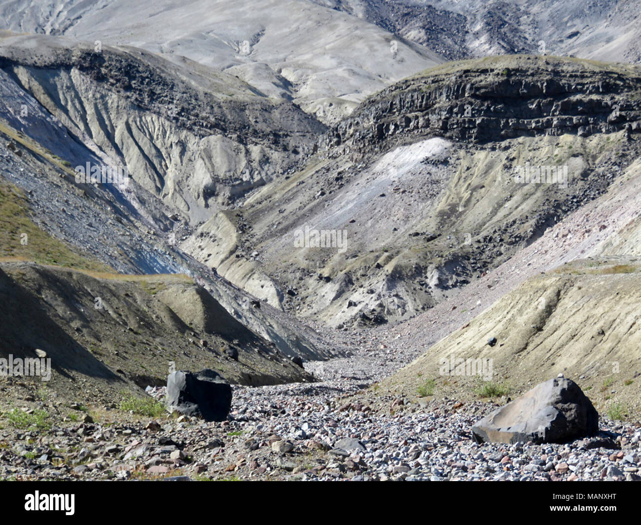 Truman Loowit Trail at Mt St Helens NM in Stock Photo - Alamy