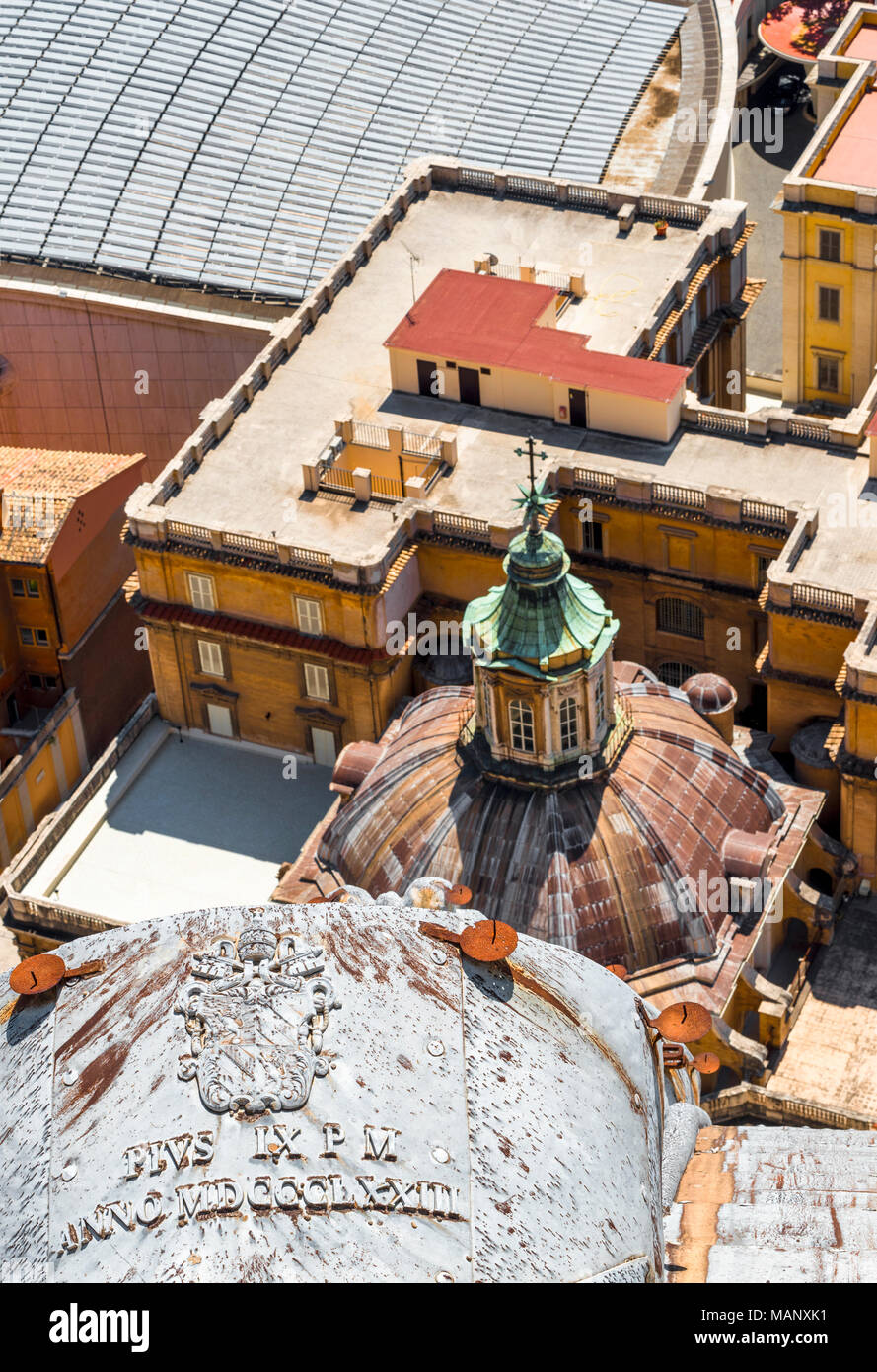 The roofs and the domes of Rome city Stock Photo - Alamy