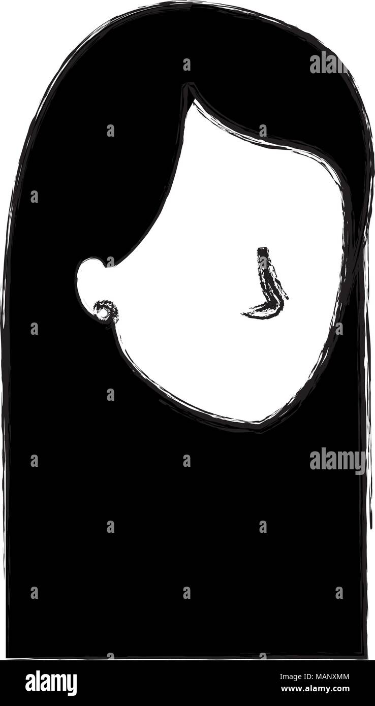 beautiful woman head avatar character Stock Vector Image & Art - Alamy