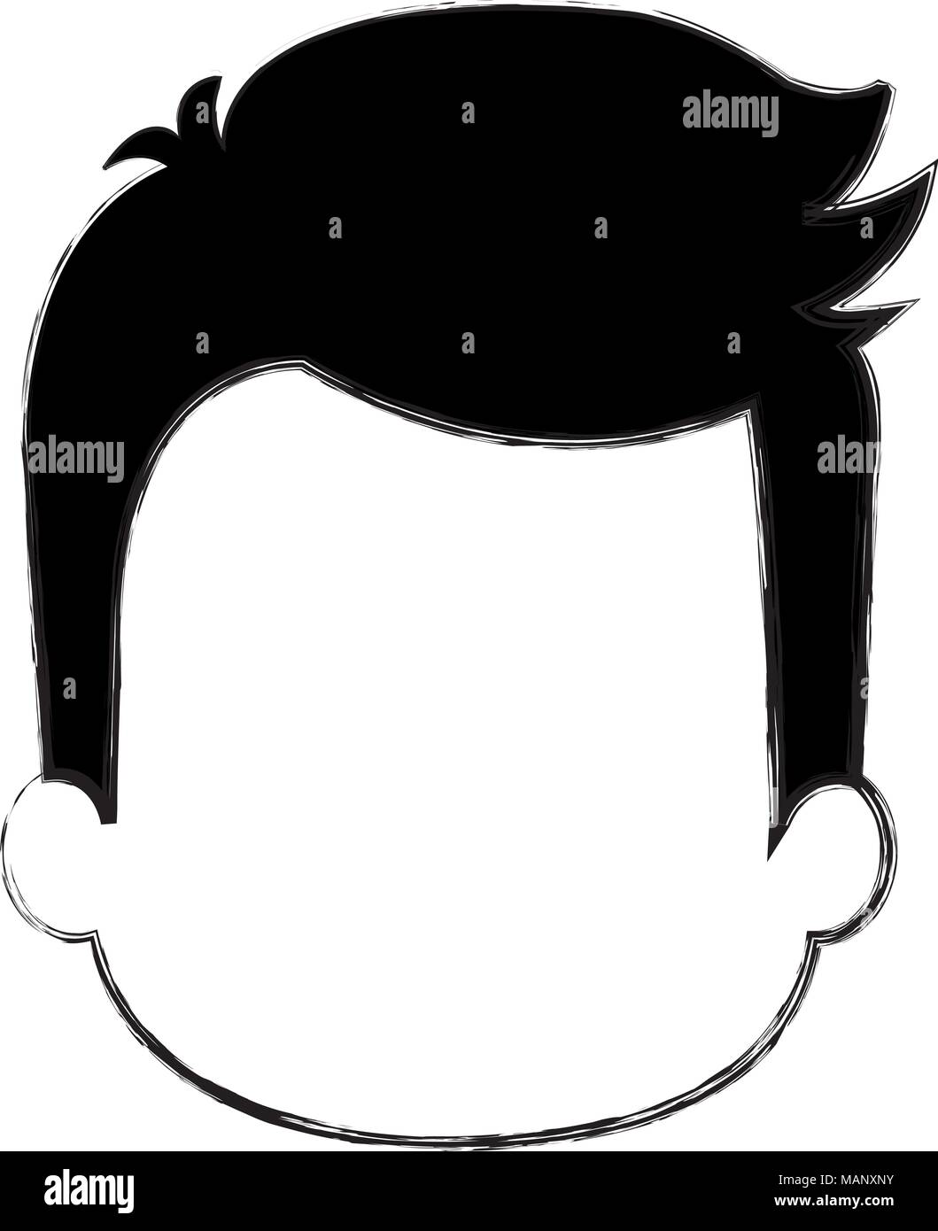 happy little boy head character Stock Vector Image & Art - Alamy