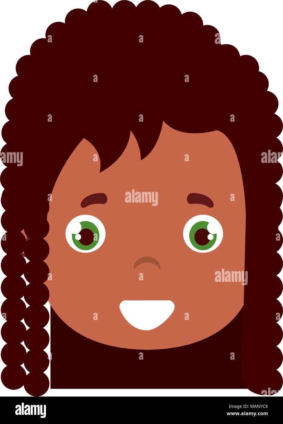 little girl head icon Stock Vector Image & Art - Alamy