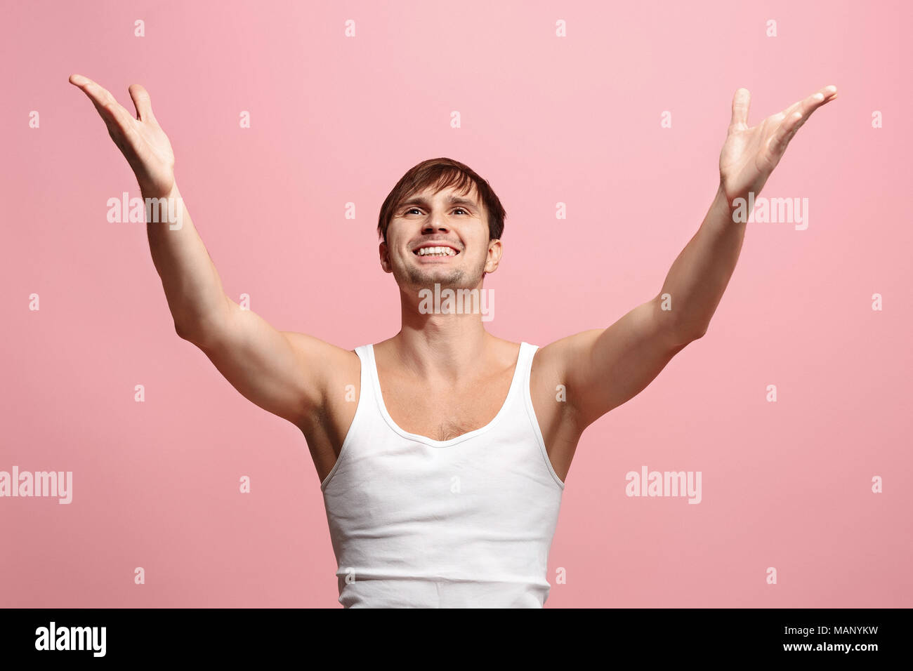 Winning success man happy ecstatic celebrating being a winner. Dynamic ...