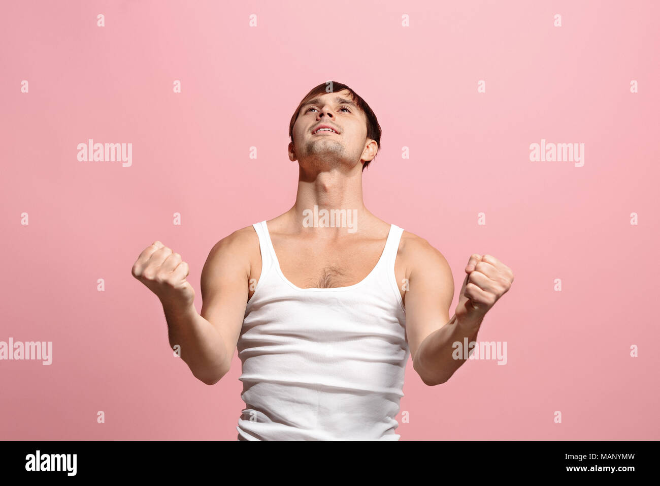 Winning success man happy ecstatic celebrating being a winner. Dynamic ...