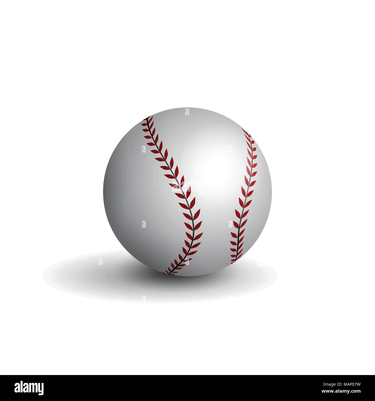 Vector illustration. Baseball ball Stock Vector Image & Art - Alamy