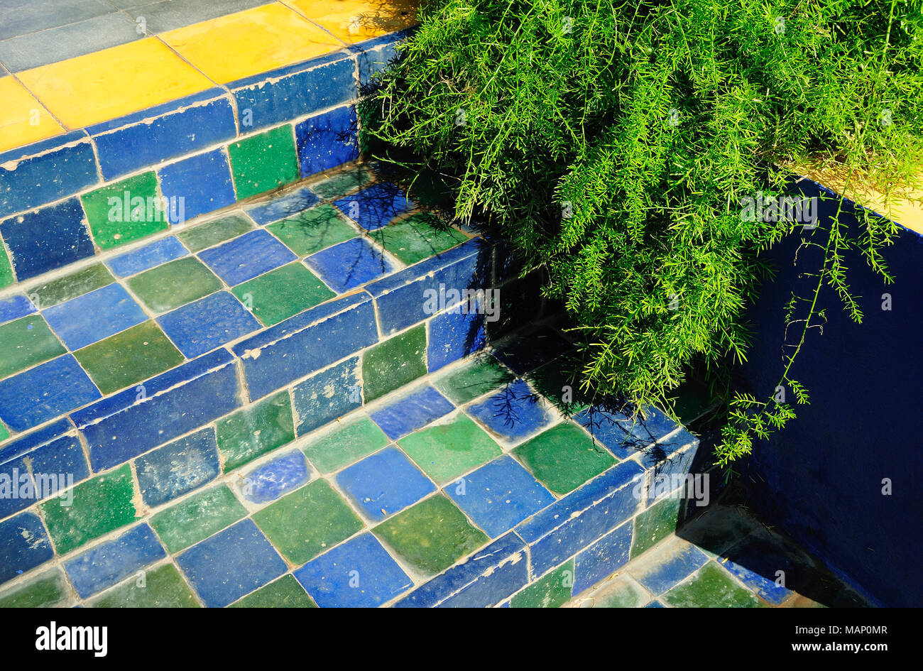 Blue garden morocco hi-res stock photography and images - Alamy