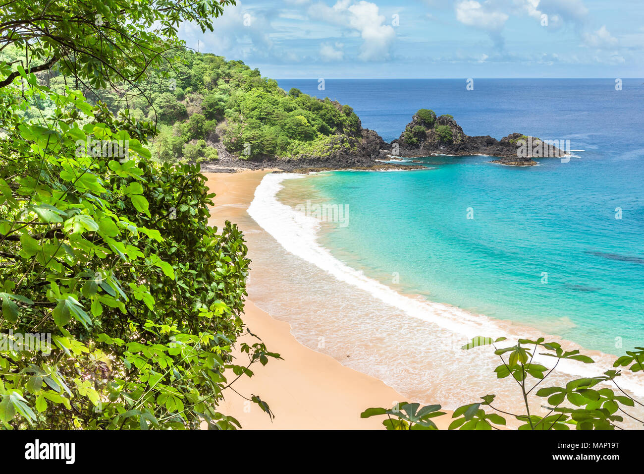 Fernando De Noronha Brazil View Of Sancho Beach On Fernando De
