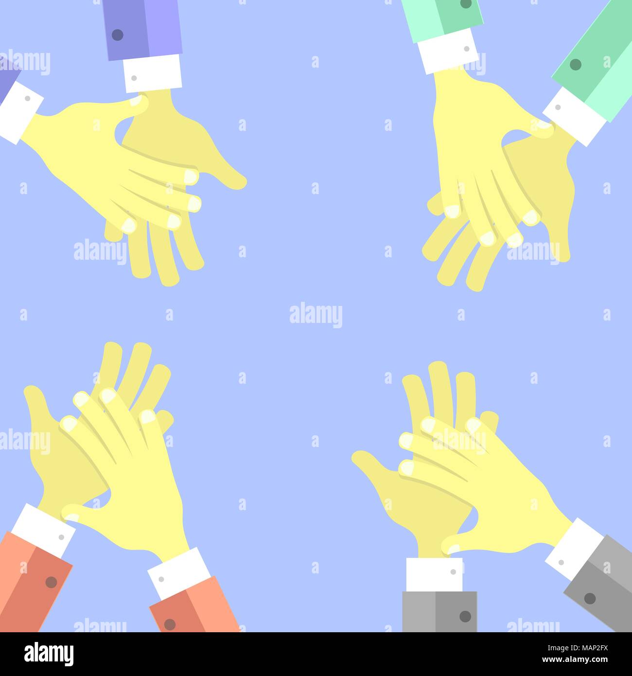 Clapping Hands Set Stock Vector Image & Art - Alamy
