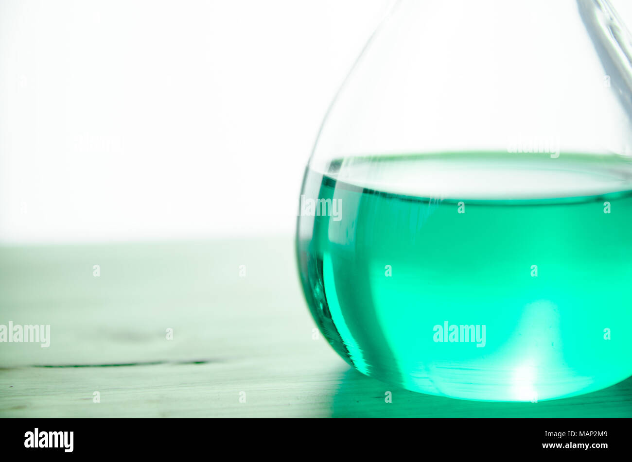 three erlenmeyer flask , Glassware on science laboratory research and ...