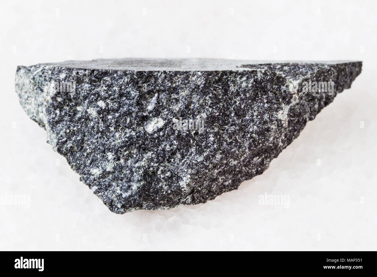macro shooting of natural mineral rock specimen - piece of dolerite ...