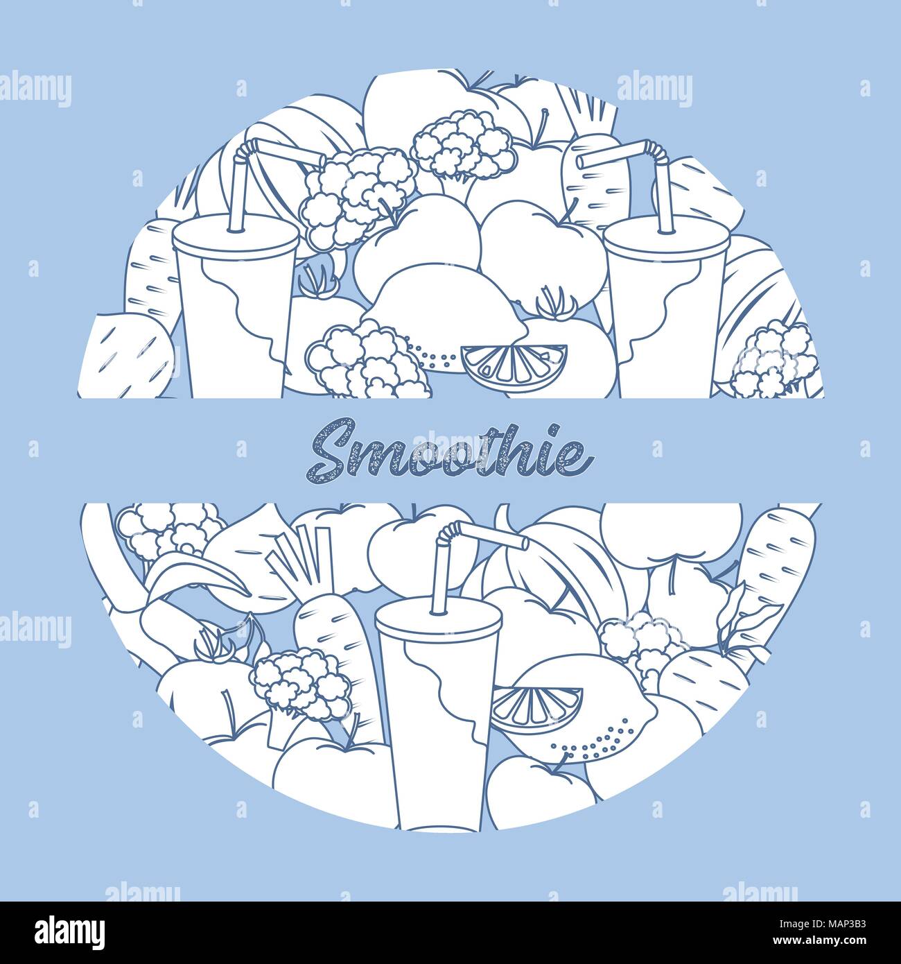 Smoothie and ingredients for making smoothie. Healthy eating habits ...