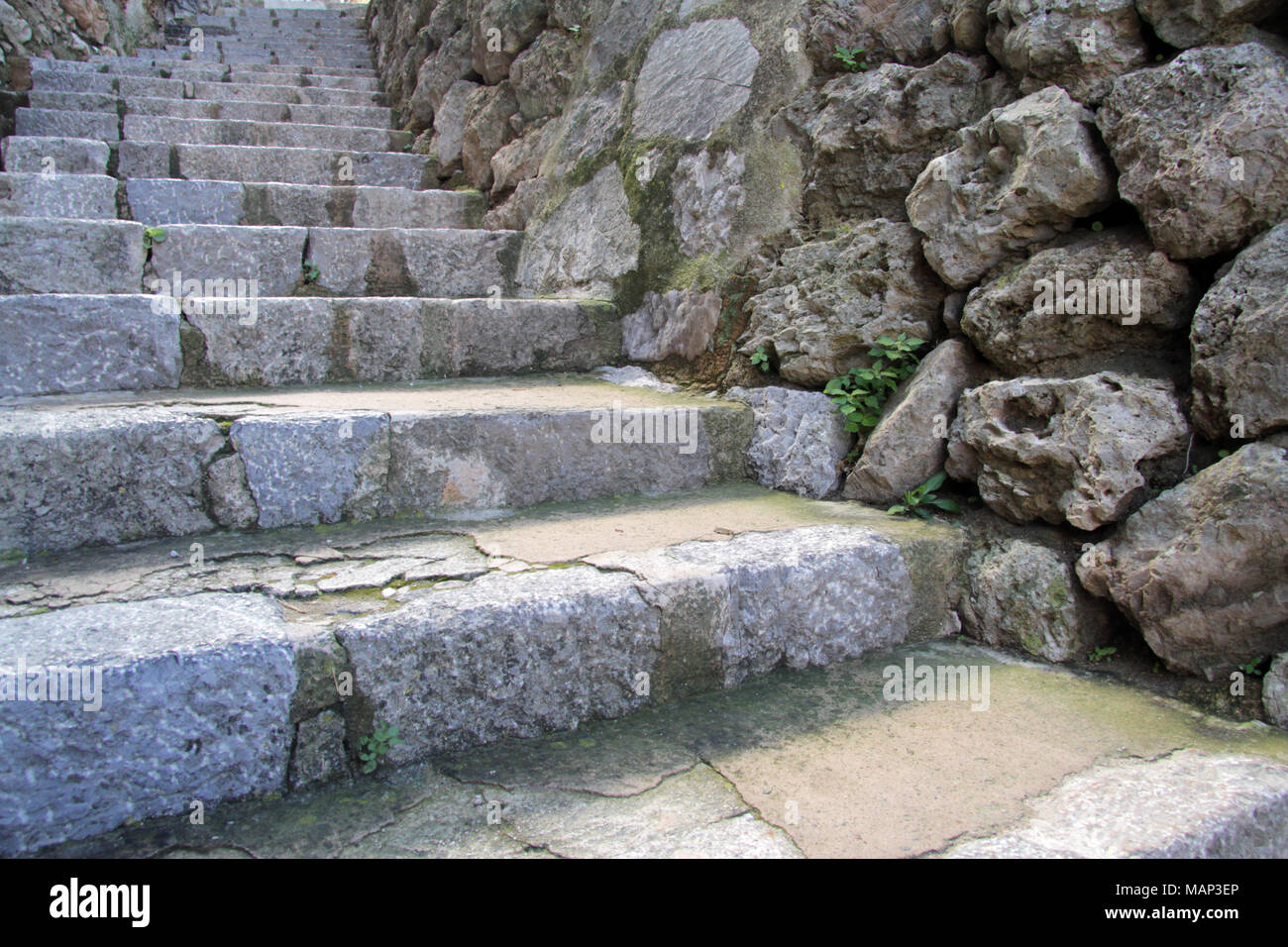 Curving stone stairs hi-res stock photography and images - Alamy