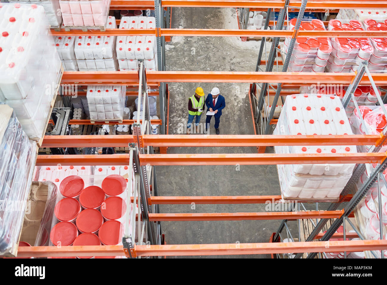 Warehouse High Angle Stock Photo - Alamy