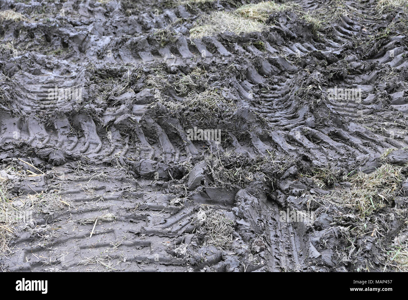 Deep mud make traffic problems Stock Photo - Alamy