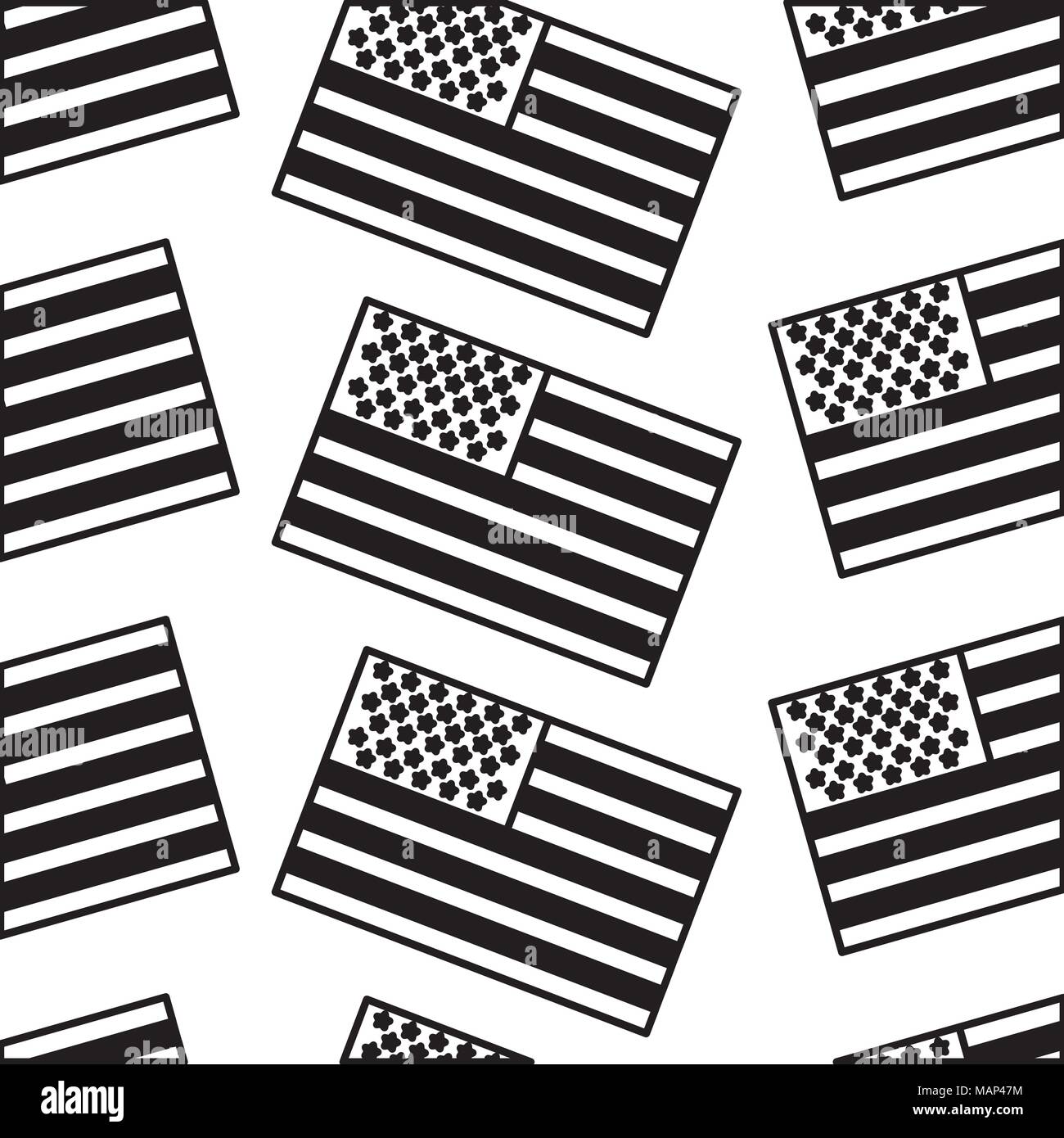 united states of america flags background vector illustration Stock ...