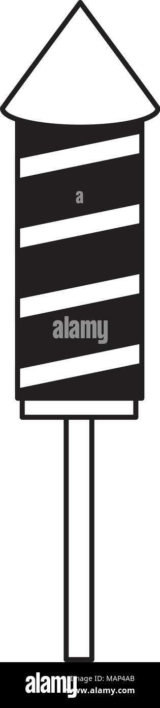 rocket fireworks event festival celebration vector illustration Stock ...