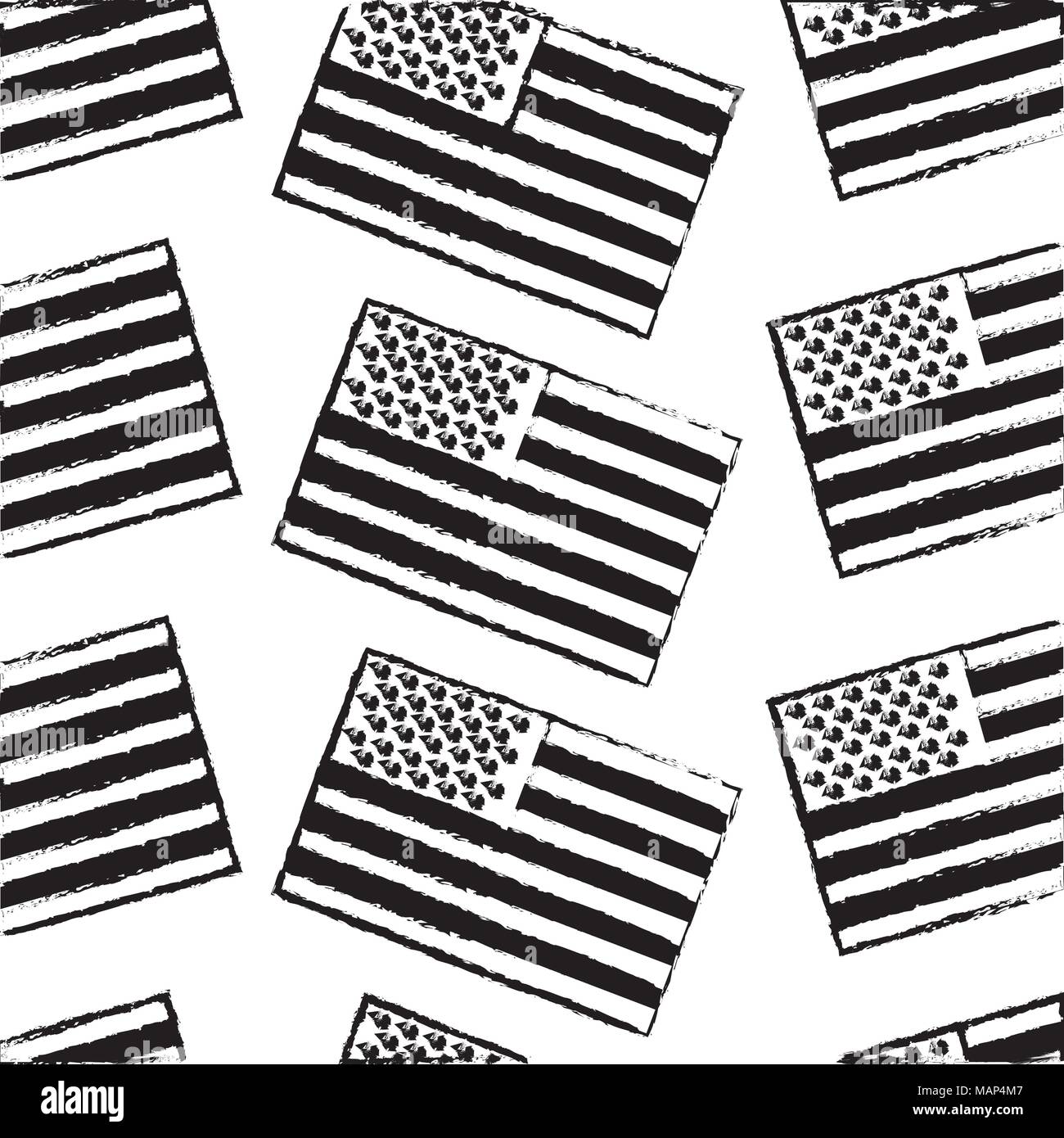 united states of america flags background vector illustration Stock ...